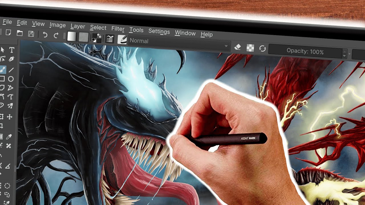 Drawing VENOMIZED GODZILLA - YouTube