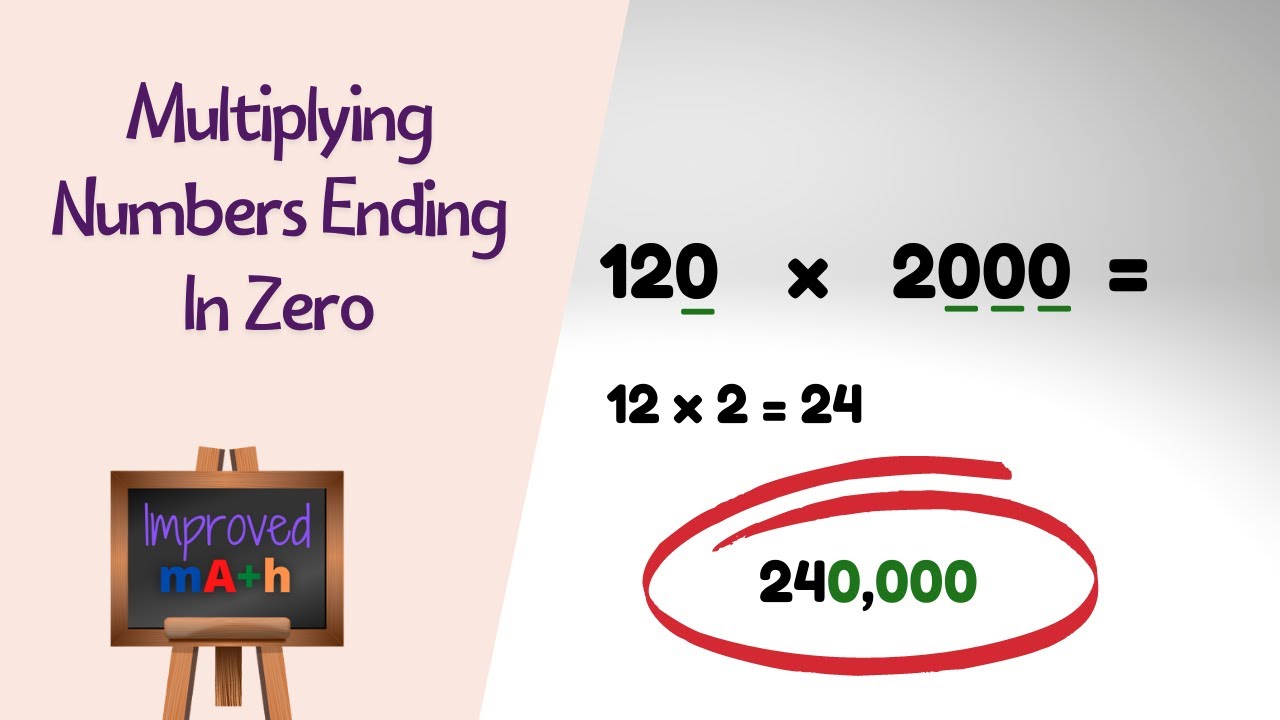 How To Multiply Numbers Ending In Zero YouTube