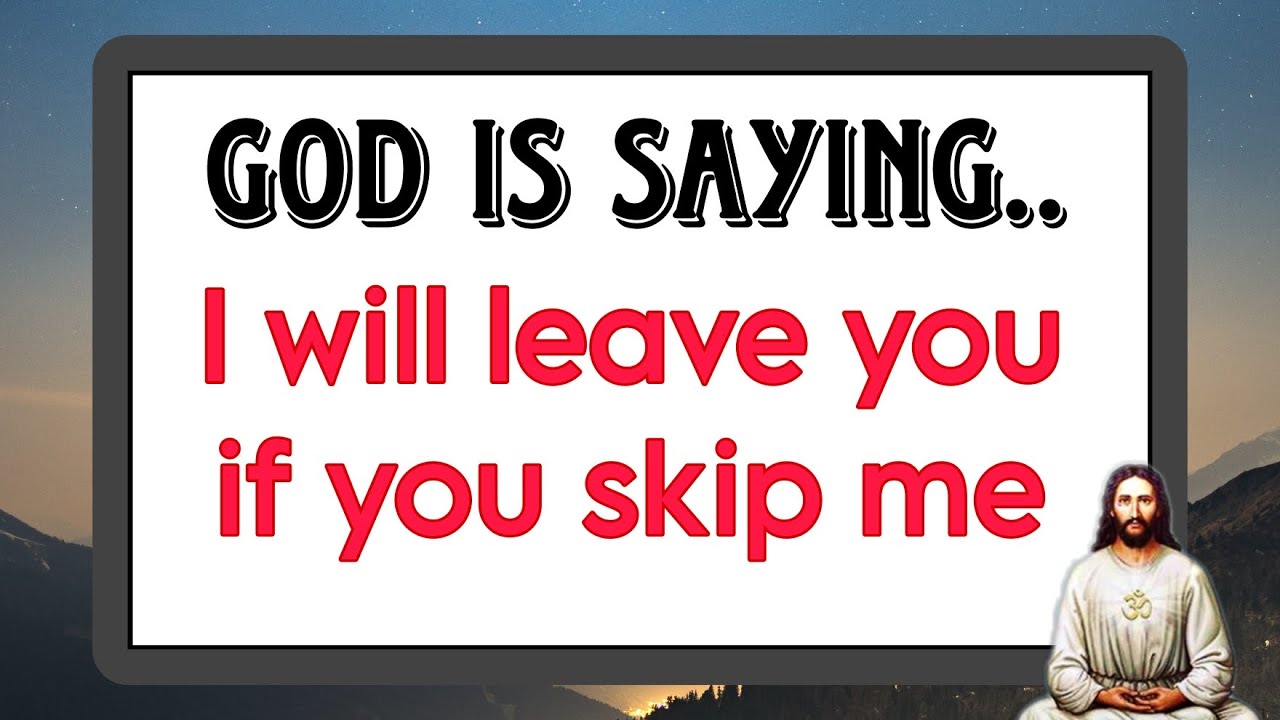 I will leave you forever if you IGNORE THIS MESSAGE..‎@Godisalwayshere ...