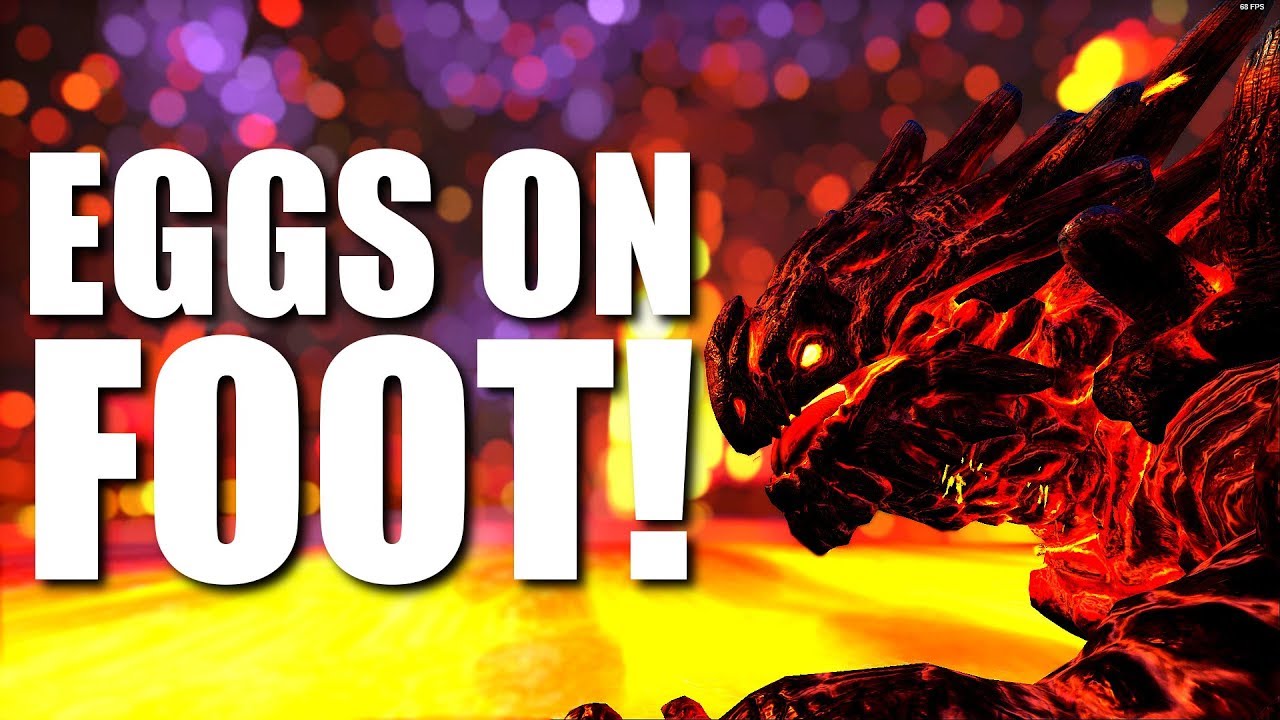 FIRST MAGMASAUR EGG ON FOOT! | GENESIS DLC PVP SERVER | ARK: Survival ...
