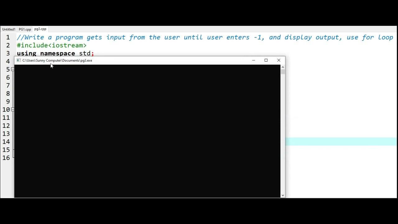 Write a program gets input from the user until user enters -1 ,and ...