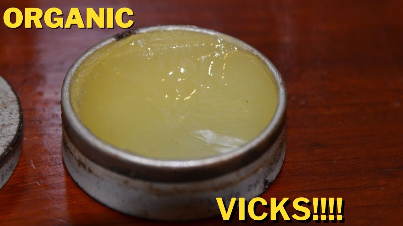 How to make organic Vicks vapor rub!!!! - YouTube