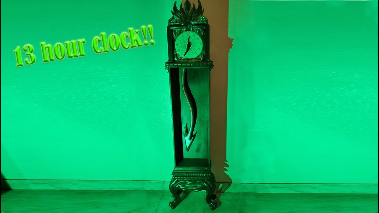 FULL SIZE ANIMATRONIC 13 hour clock from the Haunted Mansion! - YouTube