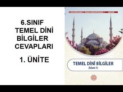6. Sınıf Temel Dini Bilgiler Kitabı Cevapları 1.  Ünite MEB 2026-2027