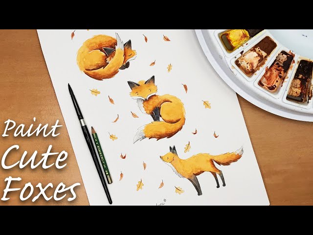 Simple Fox Watercolor