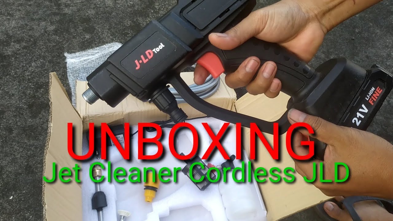 Termurah Jet Cleaner Cordless JLD - YouTube
