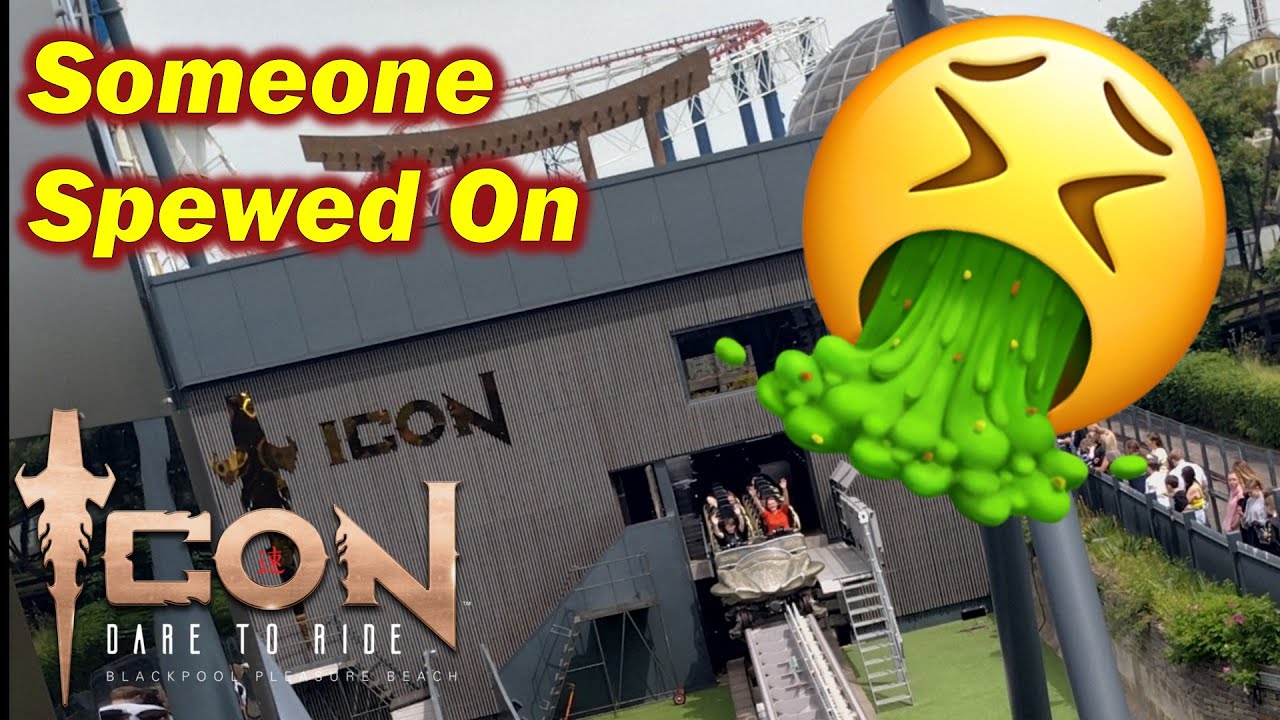 Blackpool Pleasure Beach -🤮- Someone SPEWED On ICON! - 1st Time On Enso ...