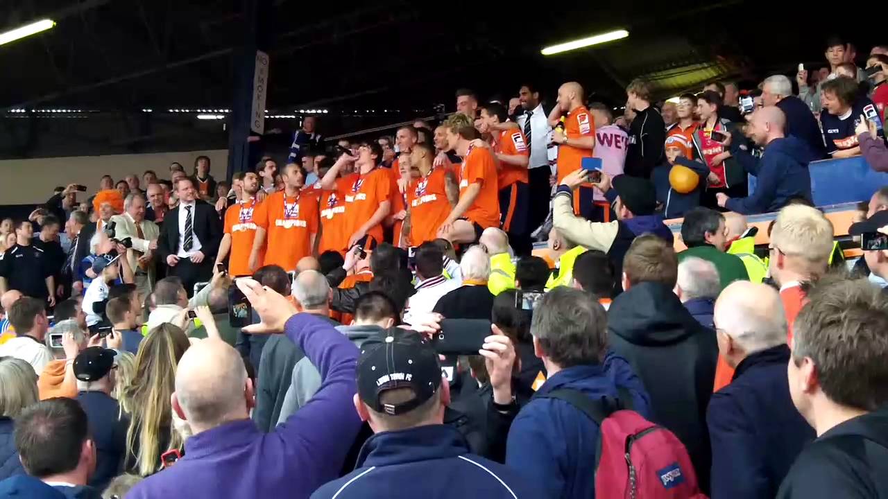 Luton Town - We are the Champions + Matt Robinson's Rap - YouTube