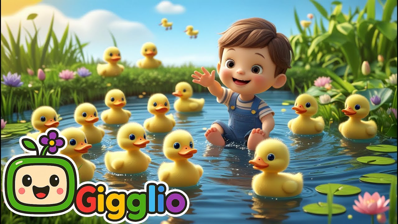 Ten Little Duckies Song | Nursery Rhymes & Kids Songs - YouTube