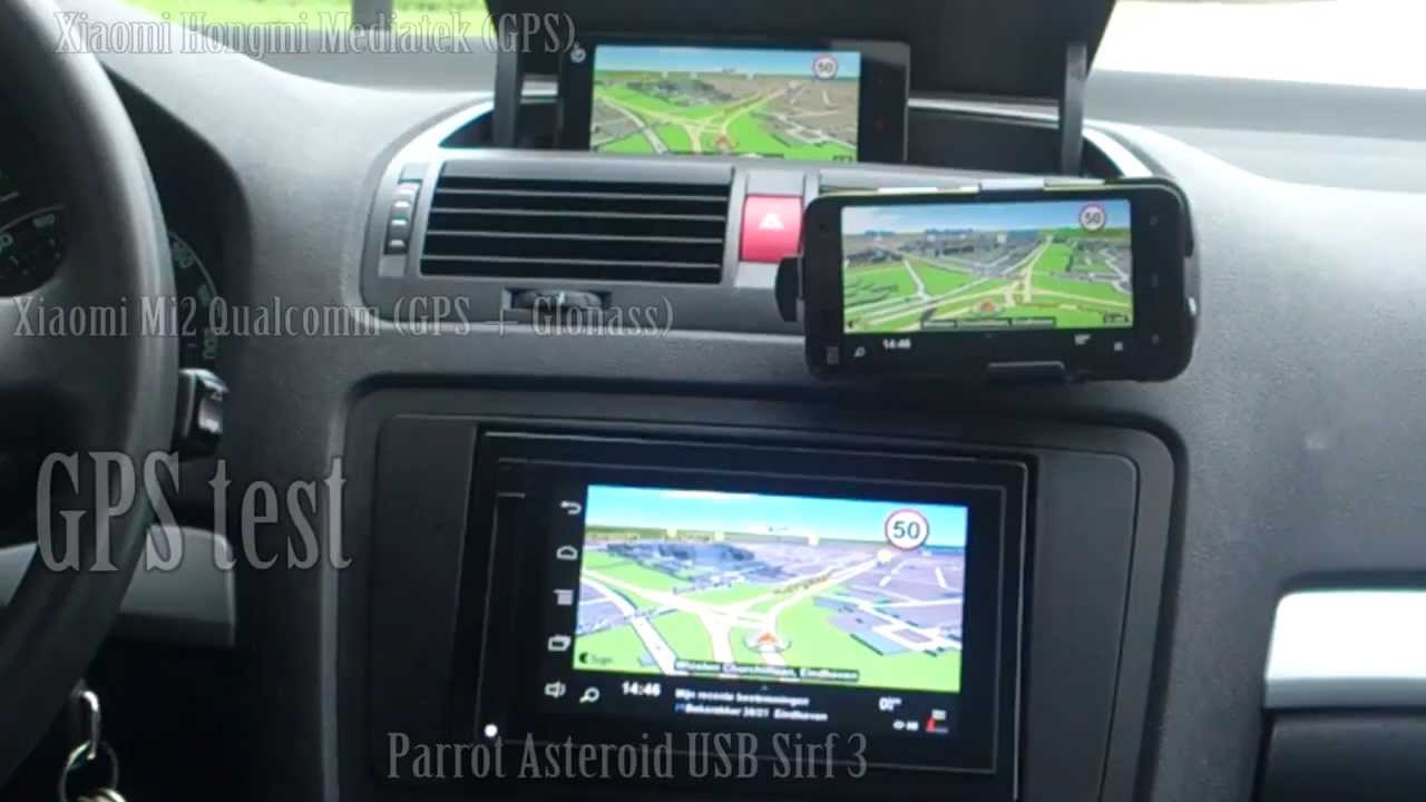Sygic GPS Test | with Xiaomi phones and Parrot radio - YouTube