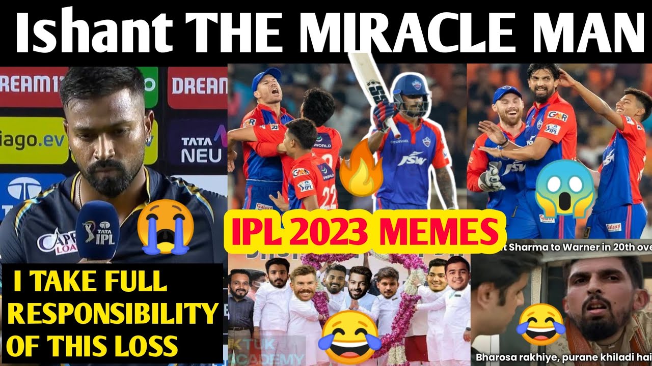 DC VS GT HIGHLIGHTS 2023 😱 DC VS GT IPL 2023 MEMES 😂 IPL MEMES 2023 😂 ...