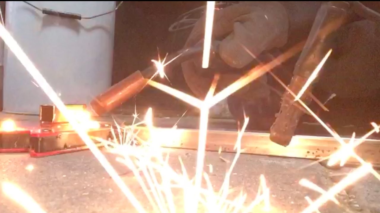 HARDCORE MIG Welding on the CNC machine! - YouTube