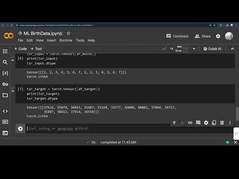 BirthData ML 05 Reformat Data - YouTube