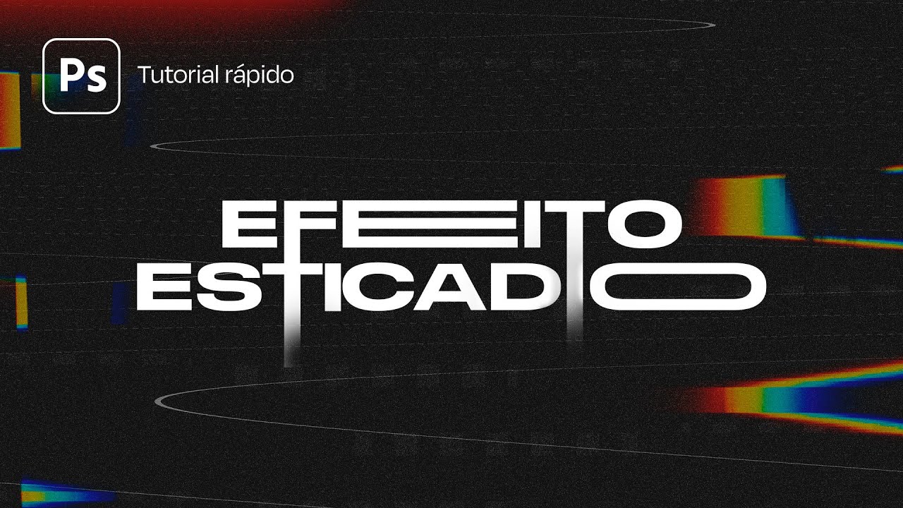 Como fazer o efeito TEXTO ESTICADO no PHOTOSHOP | Tutorial Rápido - YouTube