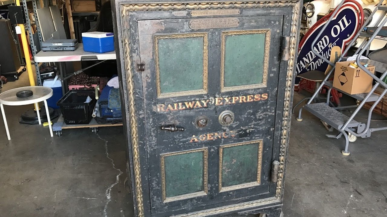 1800's Tilton McFarland Cast Railway Express Iron Safe SOLD - YouTube