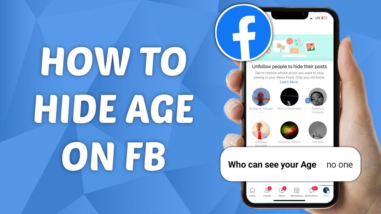 How to Hide your Age in Facebook - YouTube