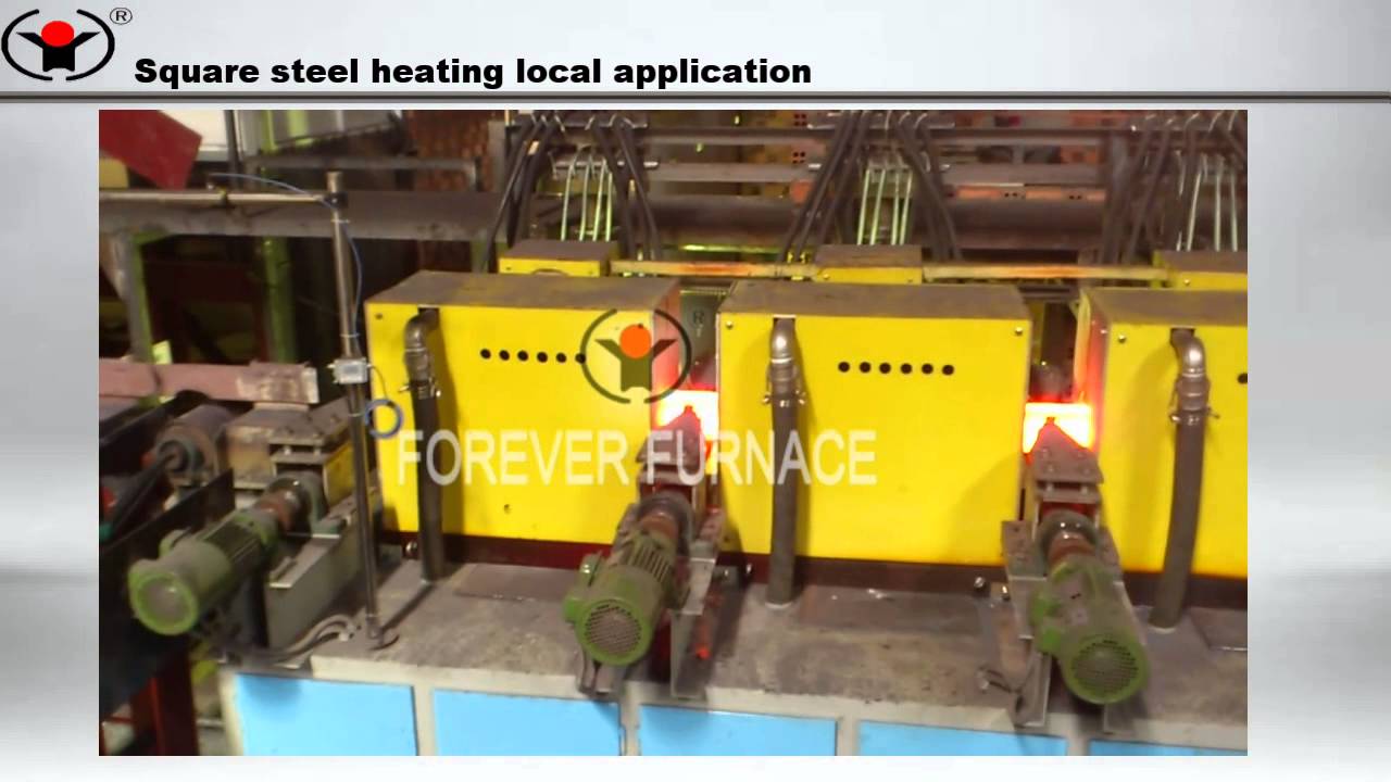 Square steel heating furnace - YouTube