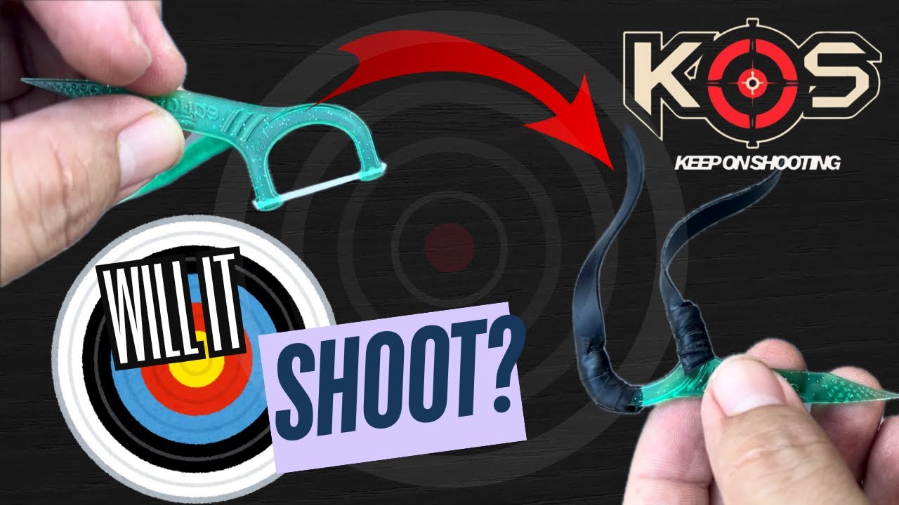 Will it shoot?? / Testing a Dental Floss pick as a mini slingshot - YouTube