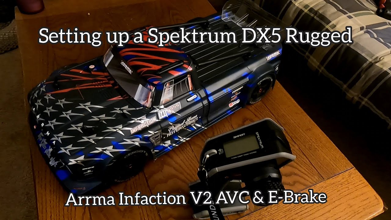Setting up a Spektrum DX5 Rugged on an Infraction V2 with AVC & E-Brake ...
