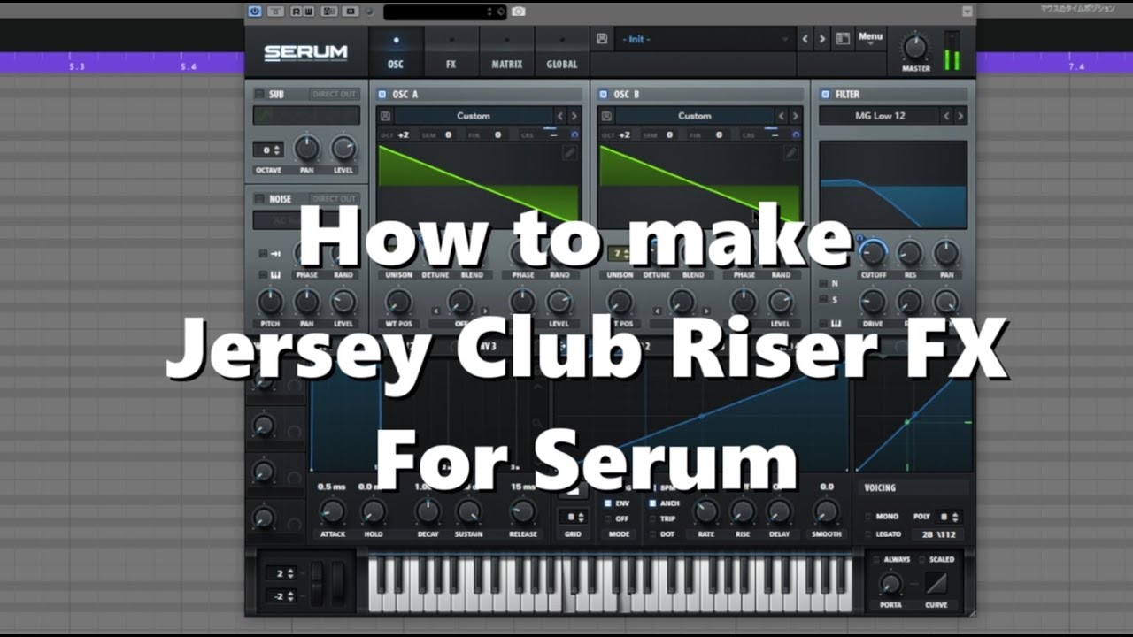 How To Make Jersey Club Riser FX For Serum - YouTube