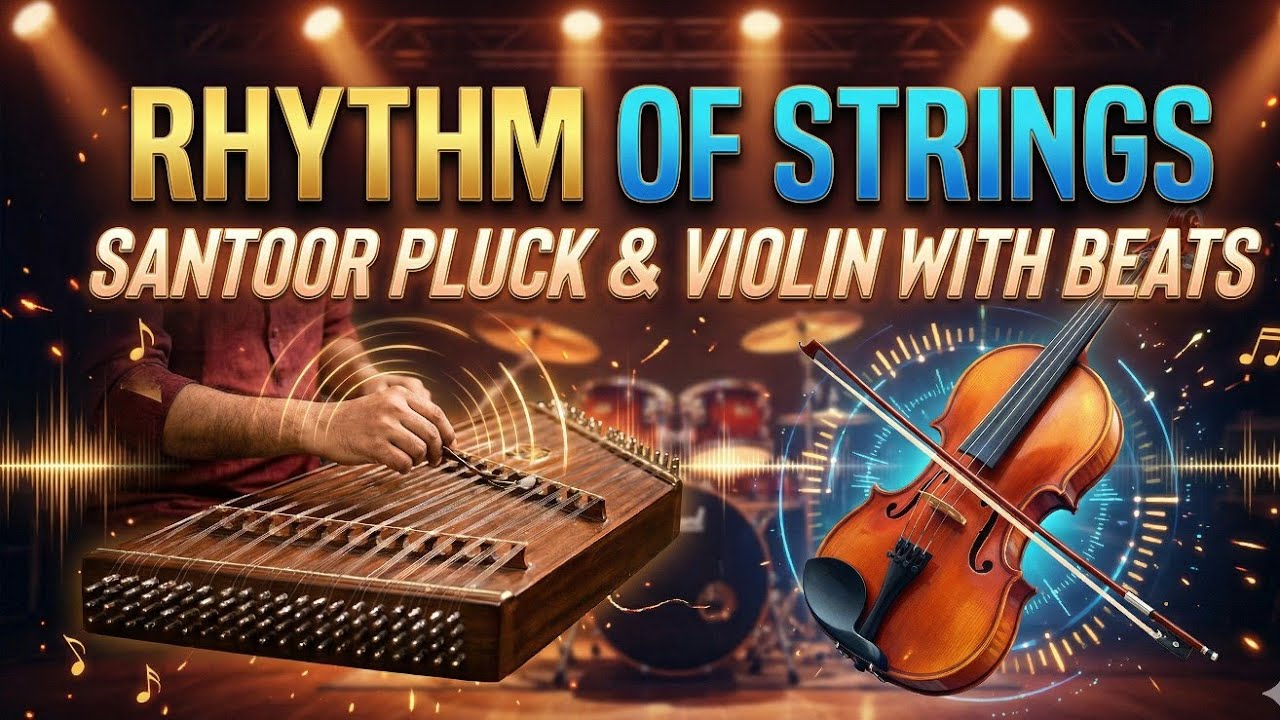 Rhythm of Strings | Santoor Pluck & Violin with Beats - YouTube