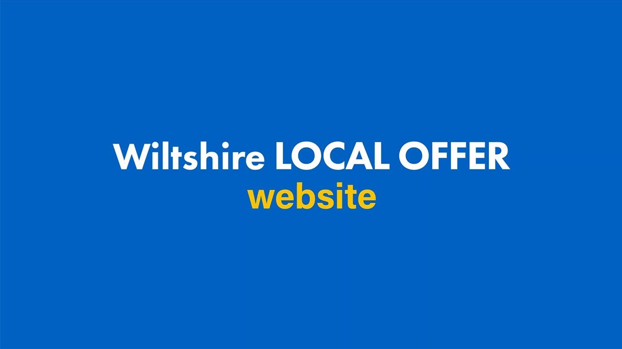Wiltshire Local Offer - English - YouTube