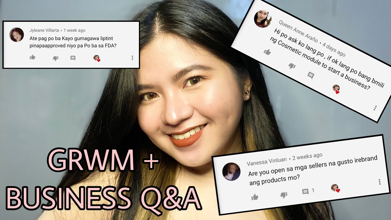 Cosmetic Business Q&A + GRWM | Meg Marcelo | Smacker PH - YouTube