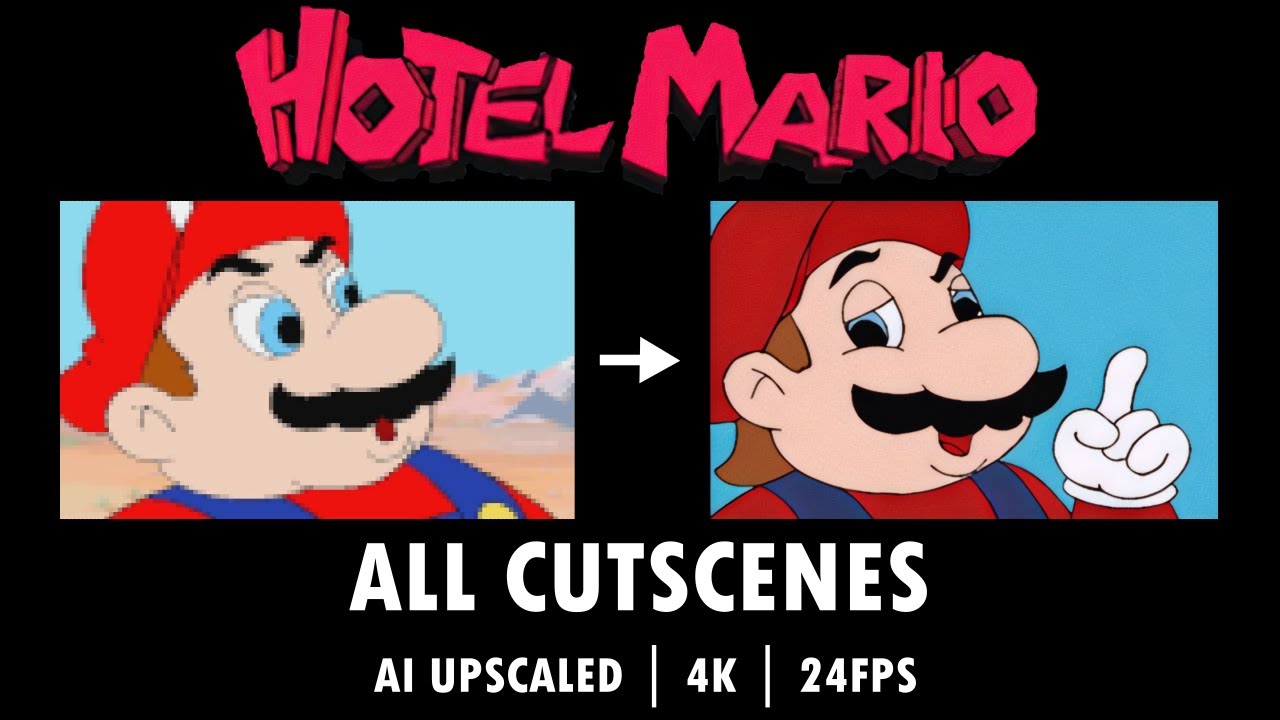 Hotel Mario All Cutscenes │ AI Upscaled │ 4K 24FPS - YouTube