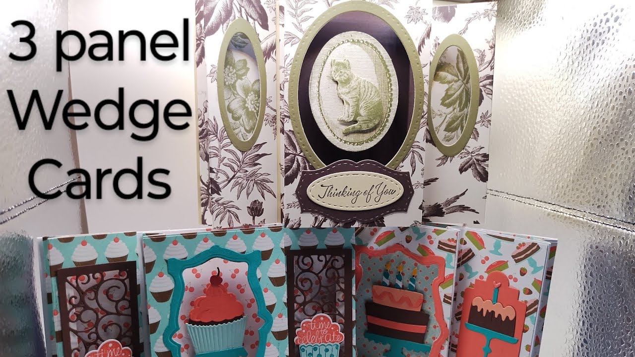3 panel wedge card inspired by Ann @PositivelyPapercraft - YouTube