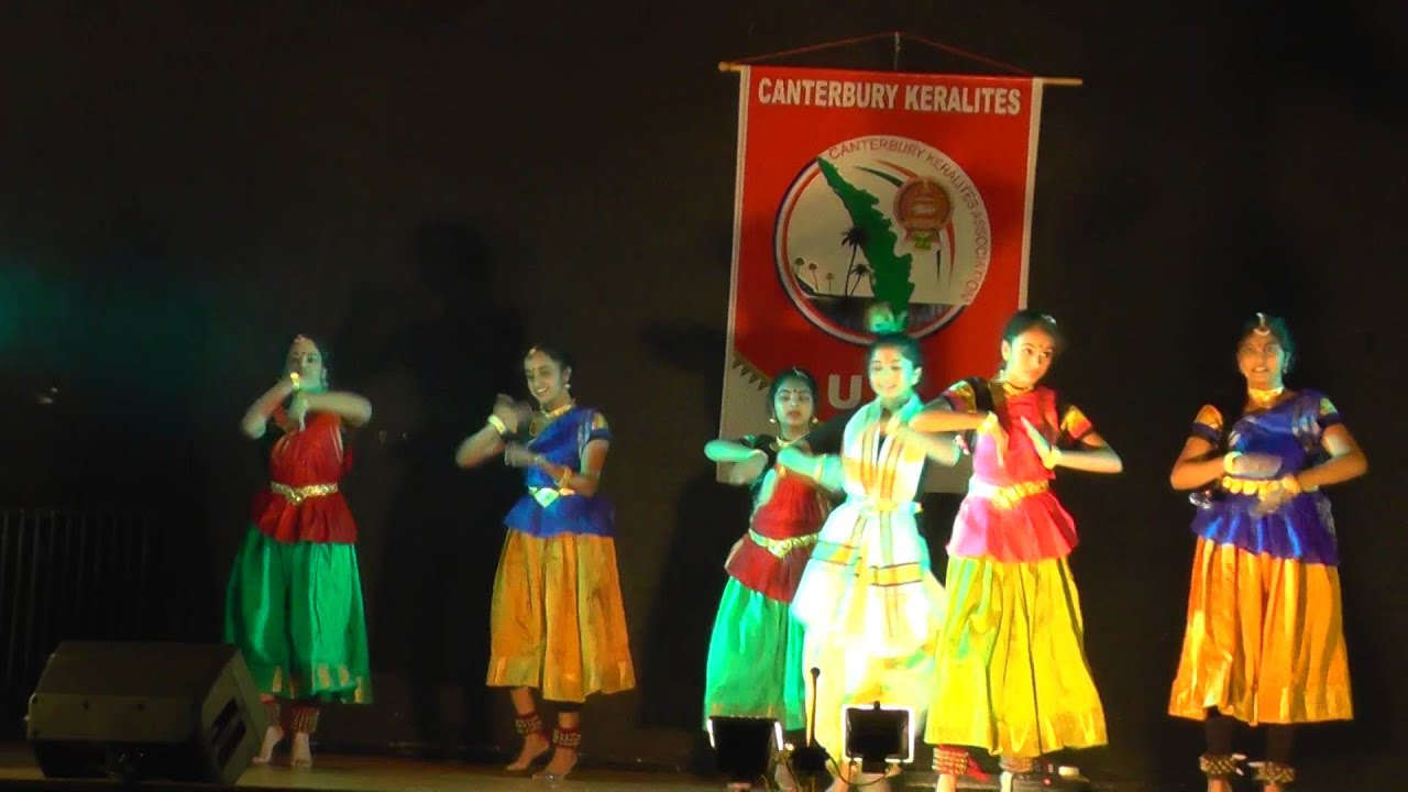 Madhuram gayathi... dance - Canterbury Keralite christmas - YouTube