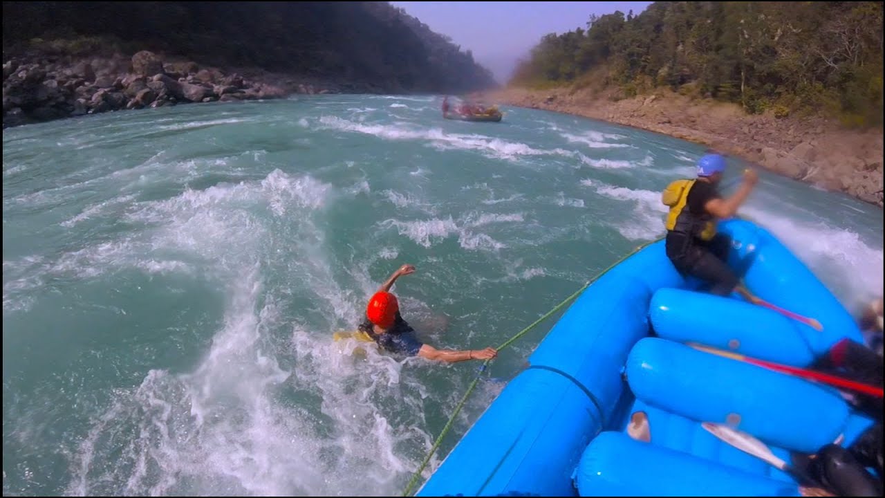 Jumping into Ganga | Rafting | Cliff Jumping | Uttarakhand Part 2 - YouTube