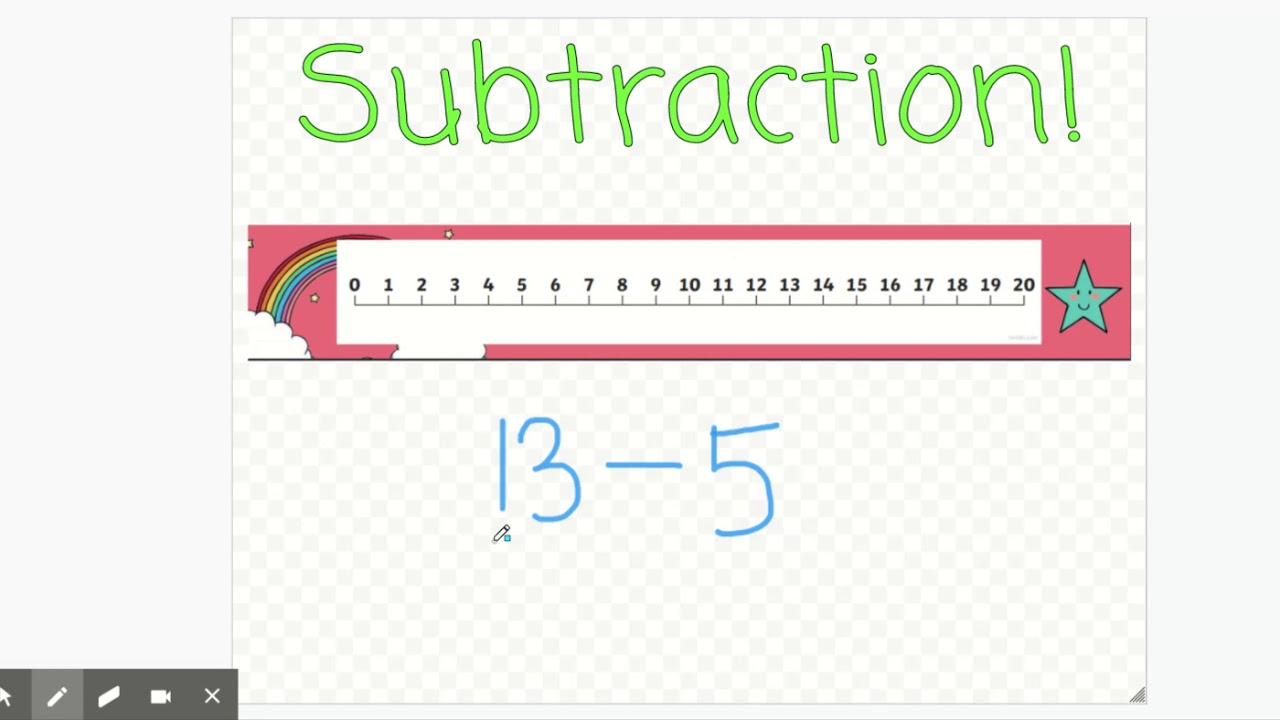 Subtraction Strategies #2 - Using a Number Line - YouTube