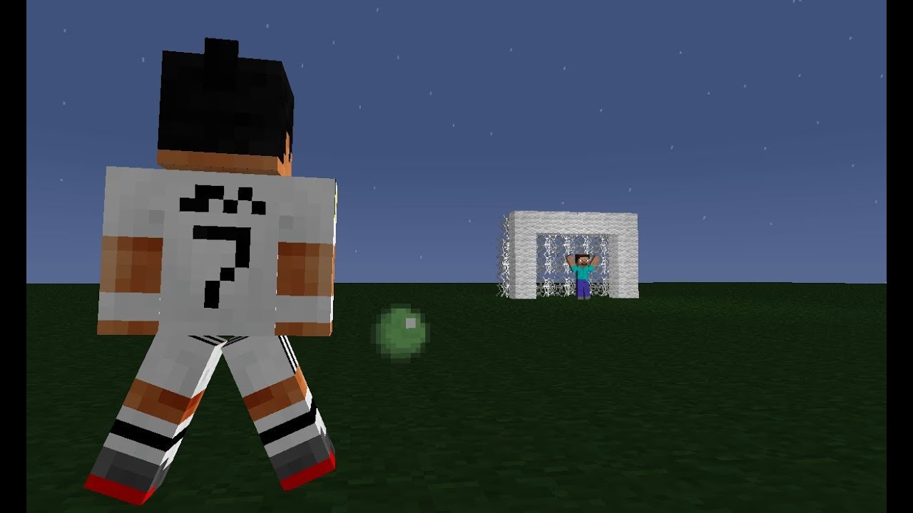 Cristiano Ronaldo free kick Minecraft cover (Michel Teló Ai se eu te ...