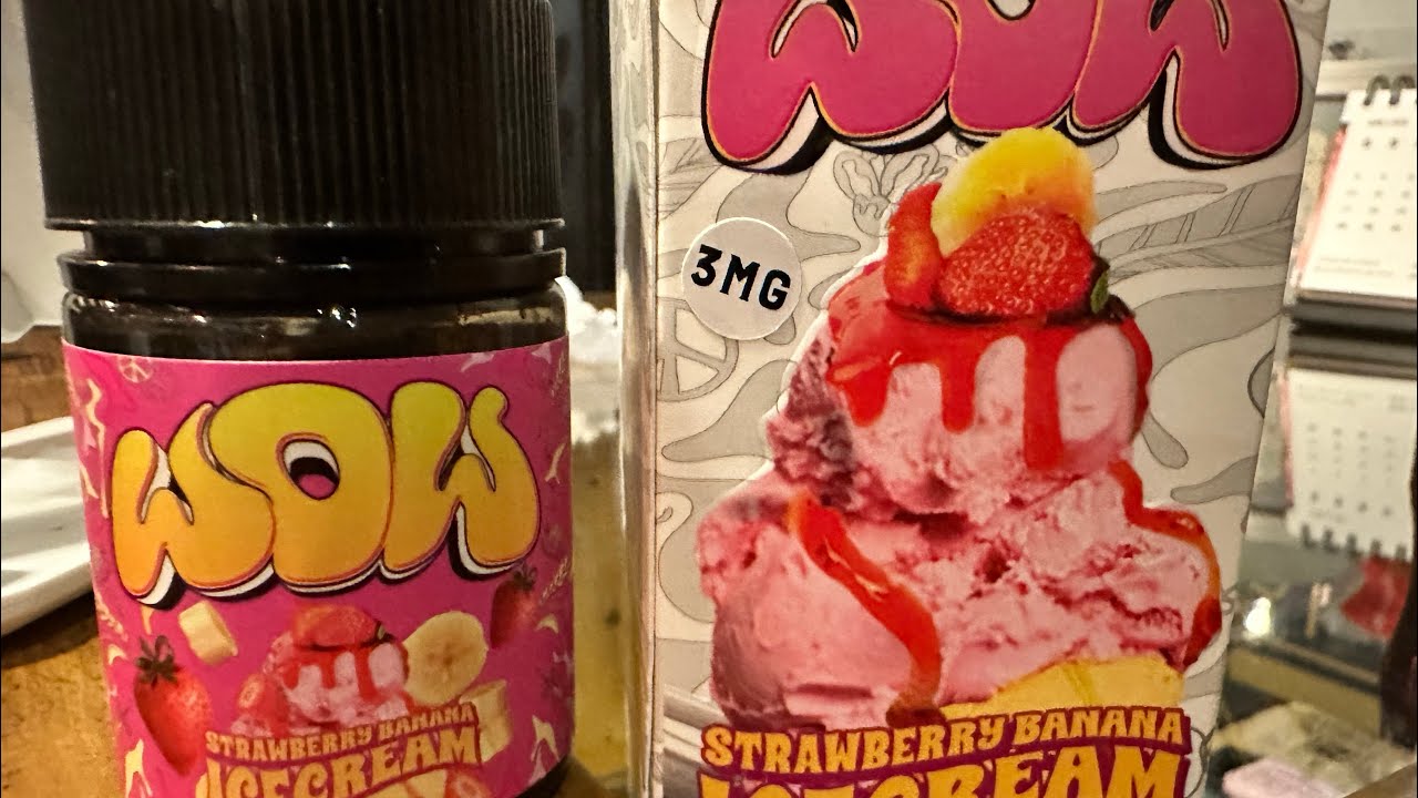 Bukan Jam Review ( Wow Liquid ) Strawberry Ice Cream - YouTube