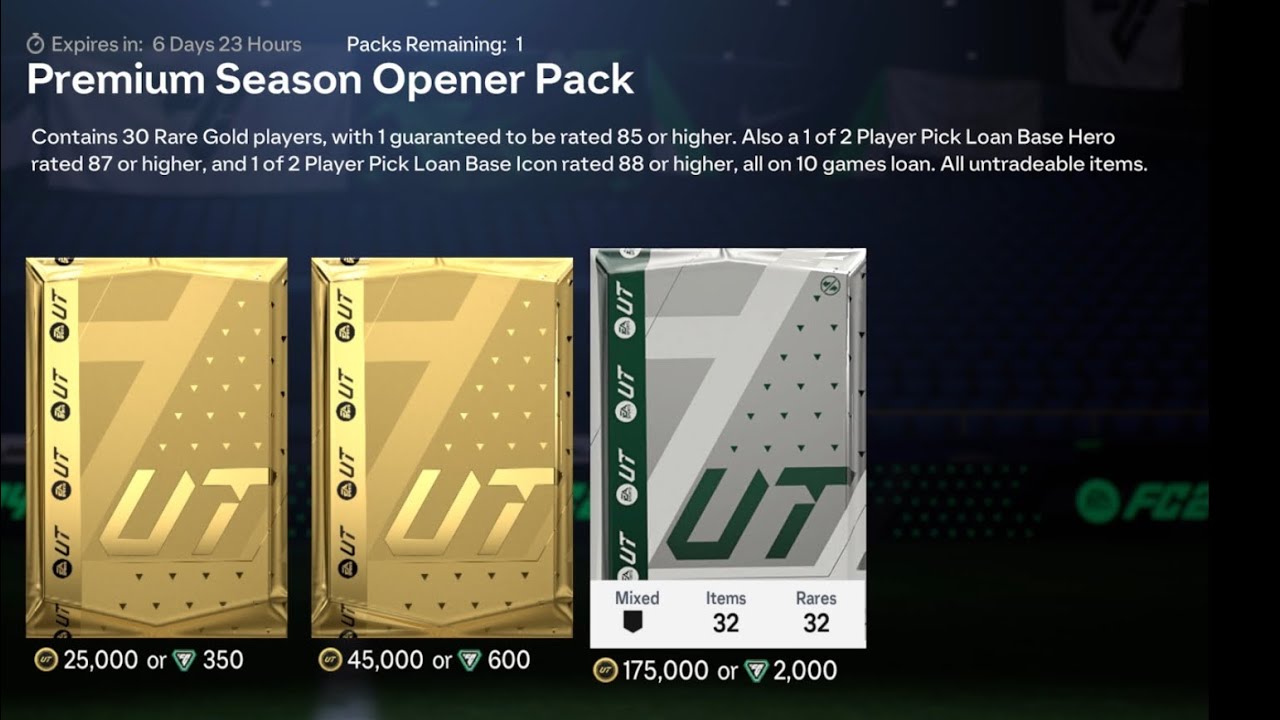 Premium season opener pack EAFC 24 - YouTube