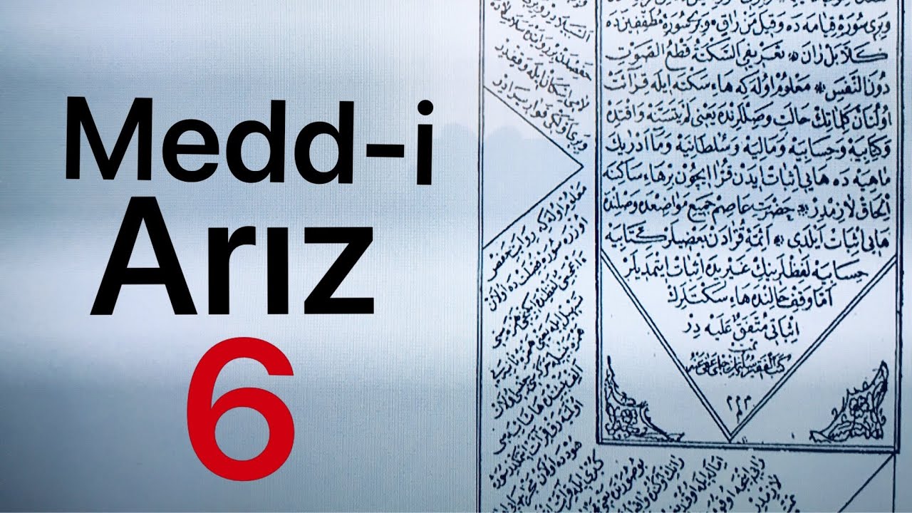 Osmanlıca Karabaş Tecvidi 6.Ders Meddi Arız - YouTube