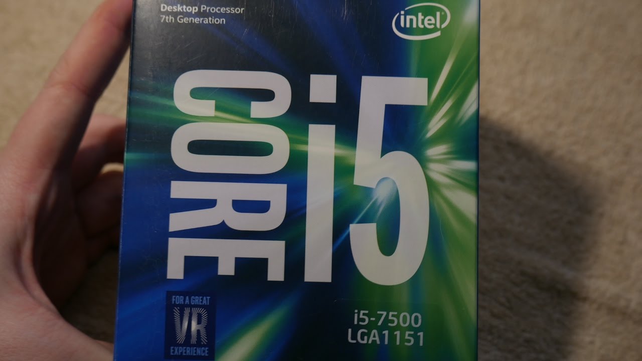 РАСПАКОВКА ПРОЦЕССОРА 👍 Intel Core i5-7500 - YouTube