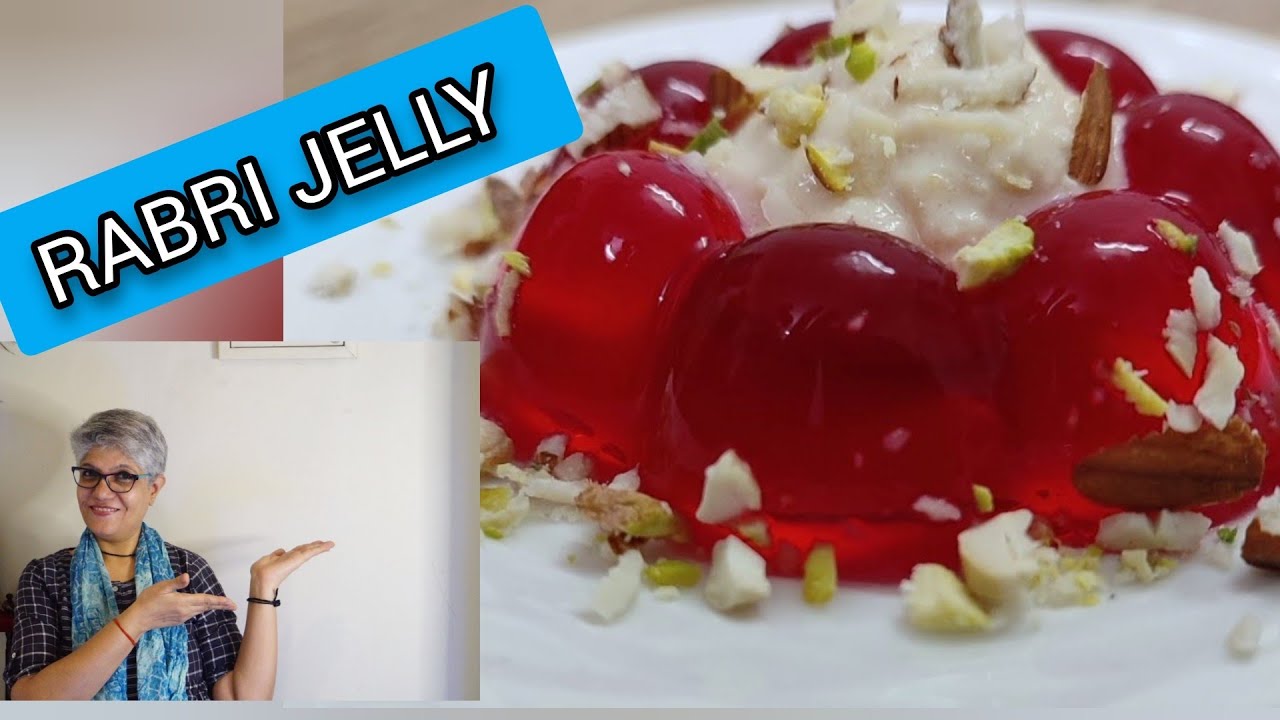 rabri jelly 🍧 sweet dish🍧 dessert.. raspberry dessert || jelly rabdi ...