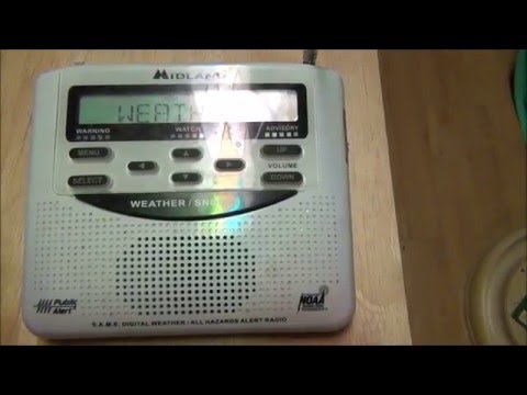 Midland WR 120EZ - measured alarm volume - YouTube