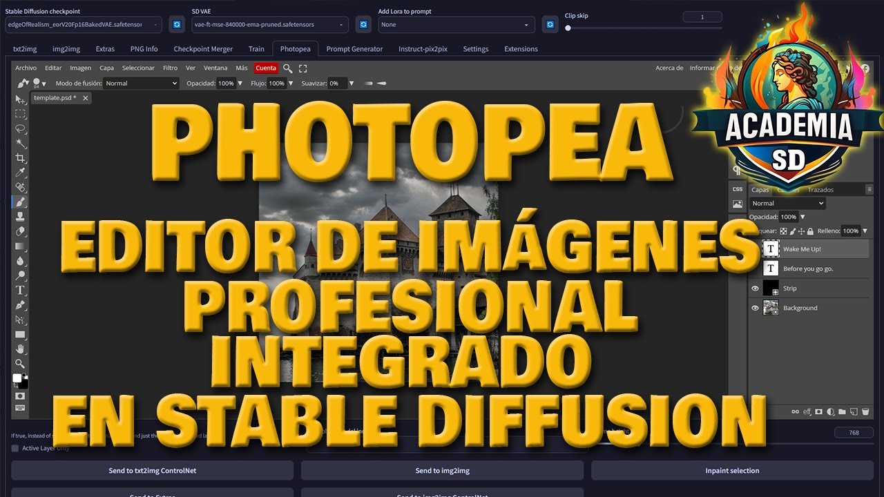 PHOTOPEA Editor de imágenes profesional integrado en Stable Diffusion ...