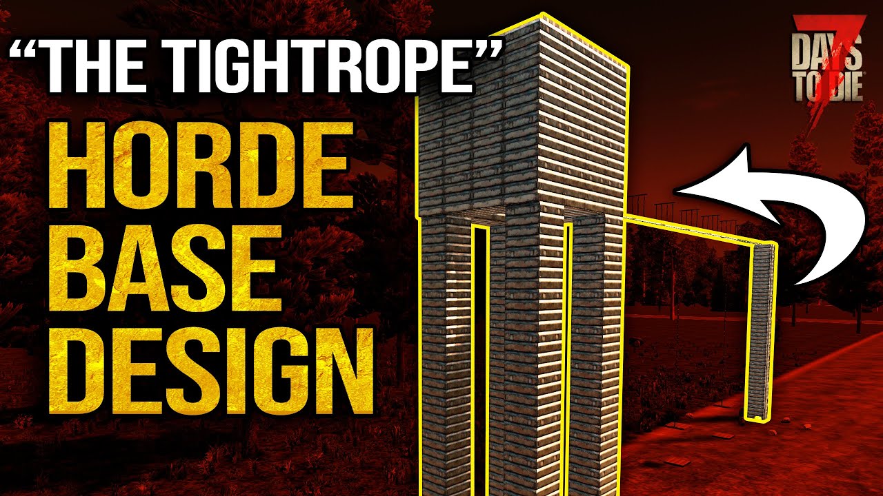 (7 Days To Die) You could AFK Horde Night with THIS base design - YouTube
