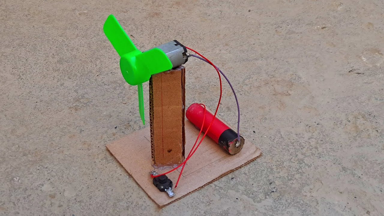 How to make small dc fan//how to make dc motor fan - YouTube
