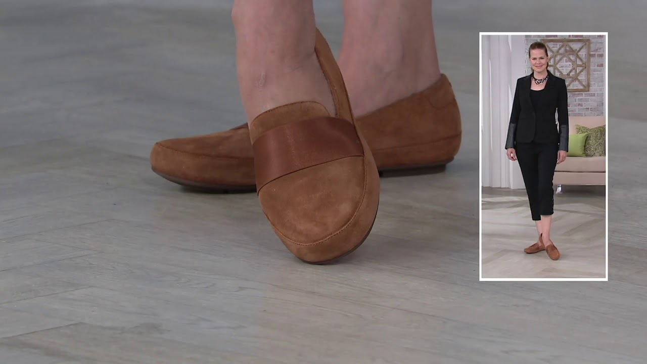 Vionic Suede Loafers - Bridget on QVC - YouTube