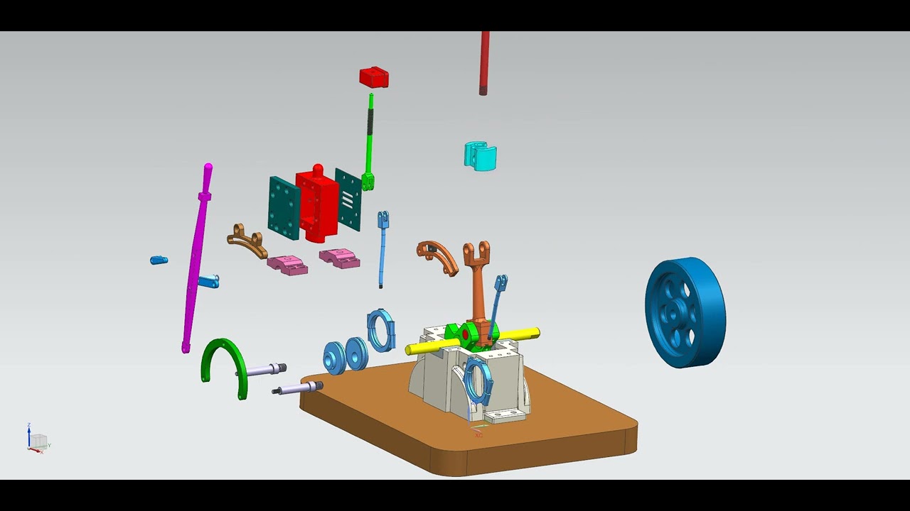 Vertical steam engine - YouTube