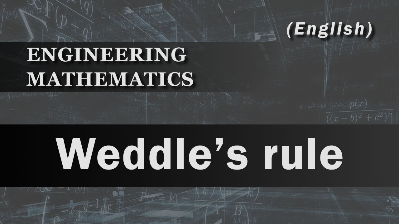 Weddle Rule in English - YouTube
