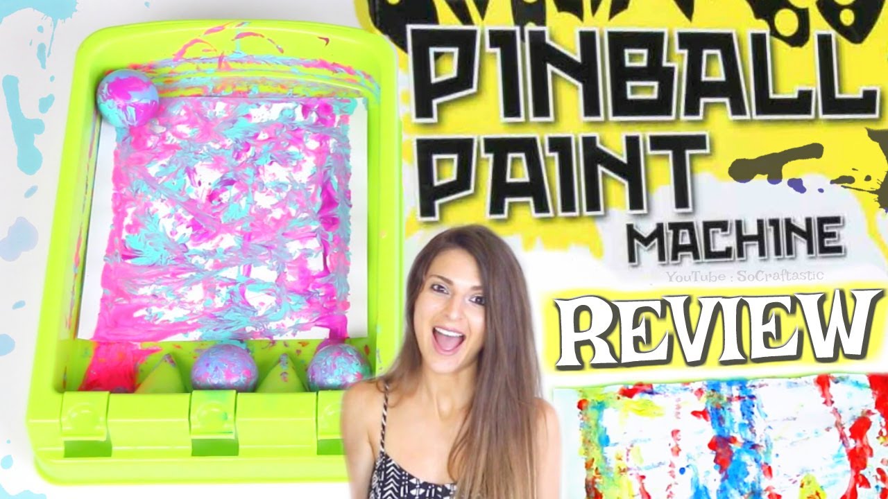 PINBALL PAINT MACHINE - Demo & Review | SoCraftastic - YouTube