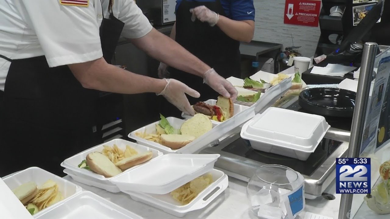 Holyoke police and fire chiefs battle for charity - YouTube