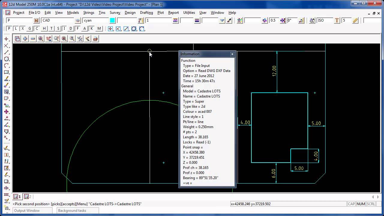 12d Model CAD - Careat a Point with 2 Points and 2 Distances - YouTube