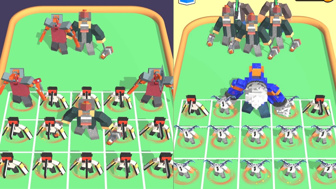 Craft Monster Merge Chainsaw :Merge Monster Master Battle 3D Run - YouTube