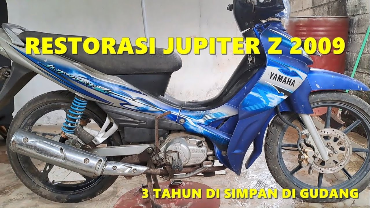 PART 1# Restorasi Jupiter Z 5TN 2009 Warna Biru Silver - YouTube